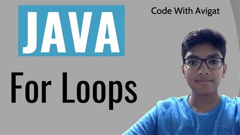 For Loops Java Tutorial Youtube