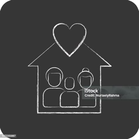 Icône Amour Familles Lié Au Symbole De La Famille Conception Simple