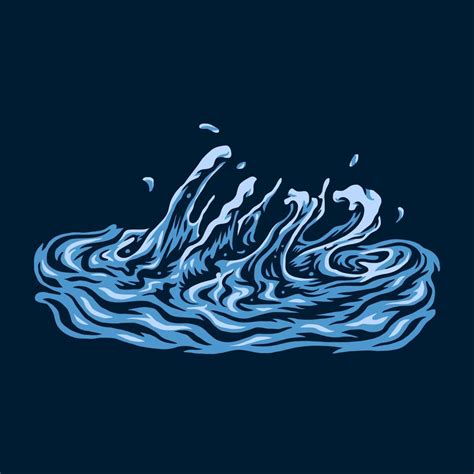 Water Splash Vector Illustration