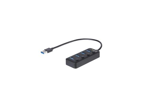 StarTech HB30A4AIB USB 3 0 Hub 4x USB A Ports With Individual On
