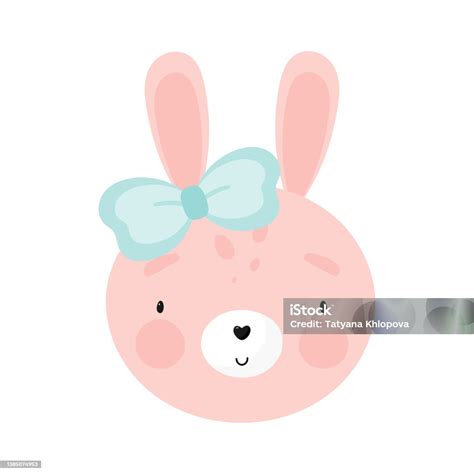 활귀여운 토끼 만화 스타일 벡터 그림입니다 어린이 물건 카드 포스터 배너 어린이 책 팩인쇄 옷 직물 벽지 섬유 또는 요리에 인쇄