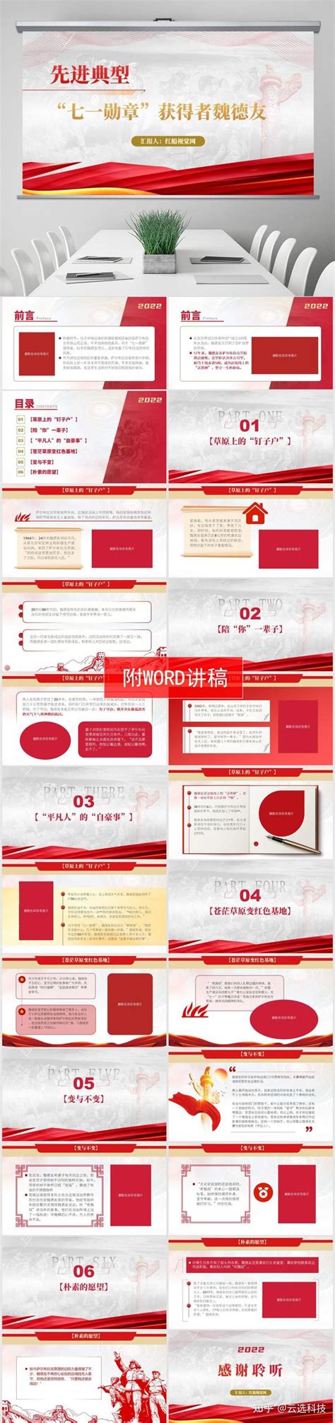 先进人物魏德友的红色故事ppt课件 知乎