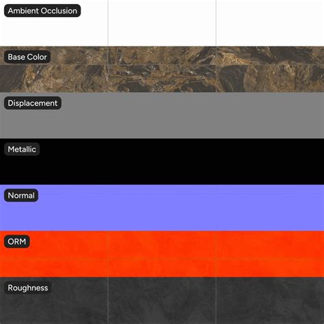 Rectangular Granite Tile Texture Brown Poliigon