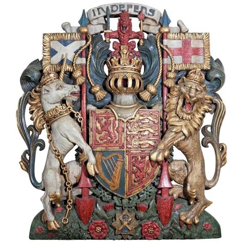 Scottish After 1837 This Particular Carving Of The Coat Of Arms Of