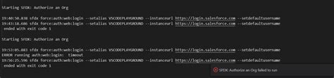 Sfdx Authorize An Org Keeps On Running And Browser Is Not Opened For