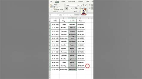 Extract Given Date To Day Month And Year Easy Trick Excelaarts