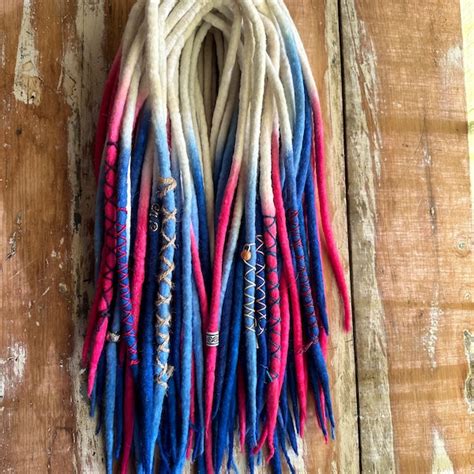 Wool Dreadlock Extensions Etsy