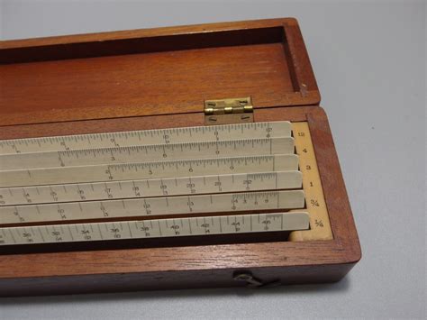Vintage Cased Drafting Set Architect Scale Rulers T A Alteneder