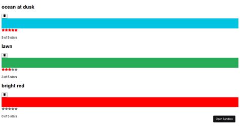 Learning React Color Organizer 2 Codesandbox