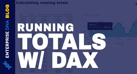 Running Totals In Power Bi Using Dax Enterprise Dna