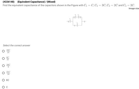 Solved 419661 Equivalent Capacitance Series Three