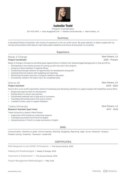 5 Non Profit Resume Examples Guide For 2025