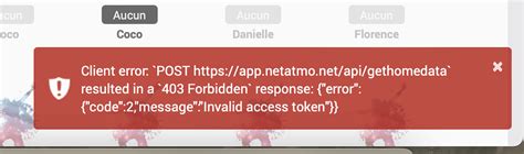 Invalid Access Token Objets Connectés Communauté Jeedom
