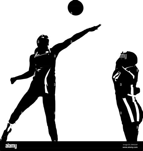 Discover Captivating Vector Images Capturing The Essence Of Netball A Dynamic Sport