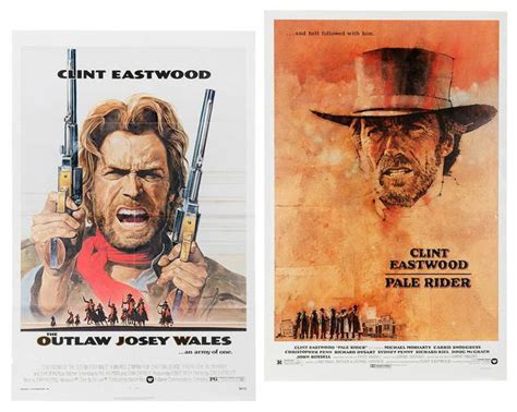 Clint Eastwood Westerns Two One Sheet Posters Including 0433