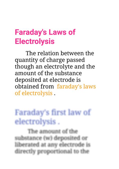 Solution Electrolysis Faradays Law Studypool
