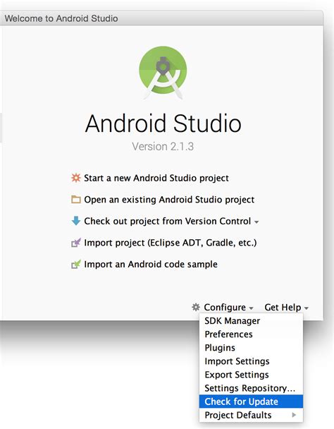 Sdk How To Update Android Studio Automatically Stack Overflow