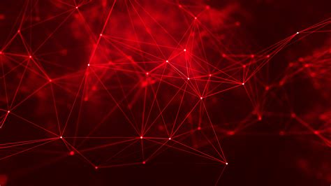 Abstract Red Digital Network Geometry 4k Hd Wallpaper Rare Gallery