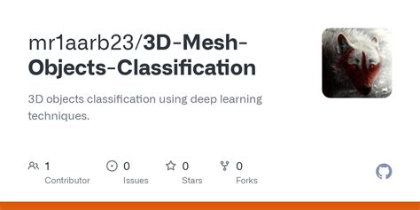 Github Mr1aarb23 3d Mesh Objects Classification