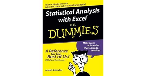 Statistical Analysis With Excel For Dummies By Joseph Schmuller