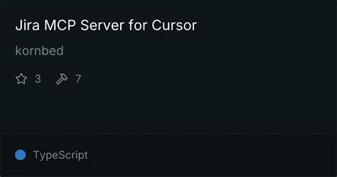Jira Mcp Server For Cursor Glama