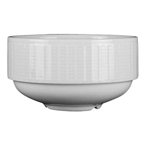 Steelite Distinction Willow 10 Oz White Unhandled Stack Soup Cup 36 Case