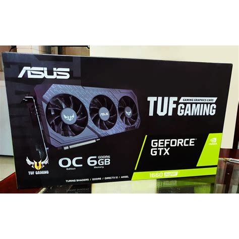 Placa De Video Asus Tuf 3 Nvidia Geforce Gtx 1660 6gb Super Gaming 3