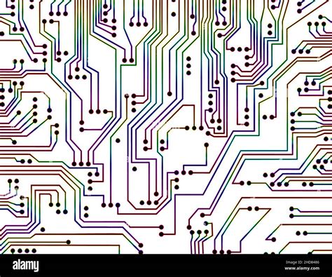 High Tech Technology Background Texture Circuit Board Vector Illustration Stock Vector Image