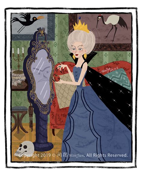 名画再演绎09——魔镜魔镜，谁是这世界上最美丽的女人问筠 站酷zcool