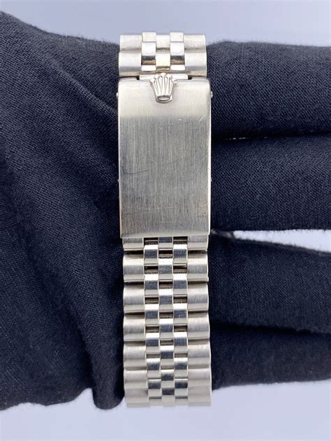 Rare Rolex Datejust 1601 Silver Prototype Dial 18k White Gold Mens Wat