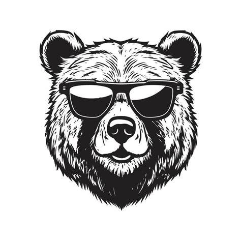 Bear With Sunglasses Vector Art Icons And Graphics For Free Download