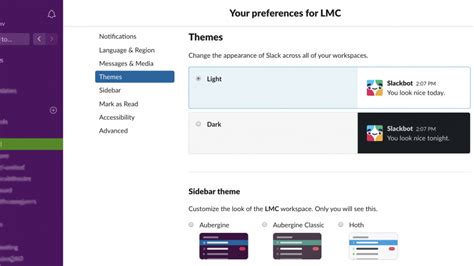 Slacking Off How To Change Workspace Themes In Slack LMC