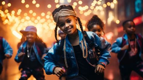 Un Grupo De Niños Pequeños Bailando Juntos Foto Premium