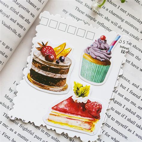 Cake Theme Sticker Set 50 Stickers Ice Cream Cake