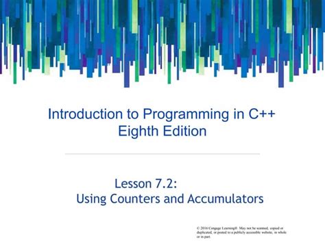 Lesson 72 Using Counters And Accumulators Pdf Programming