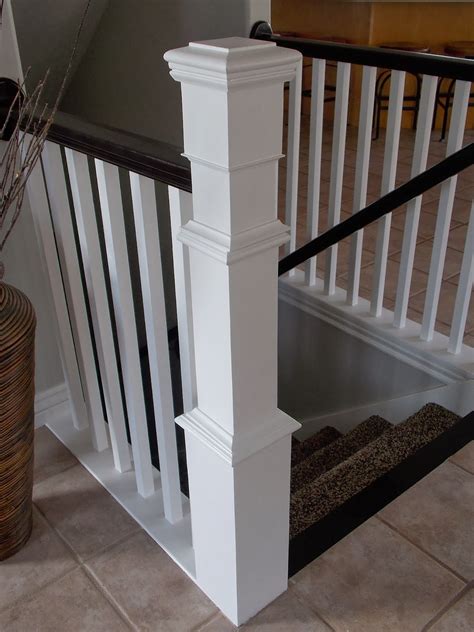 Remodelaholic Stair Banister Renovation Using Existing Newel Post And