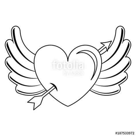 Heart With Arrow Drawing At GetDrawings Free Download