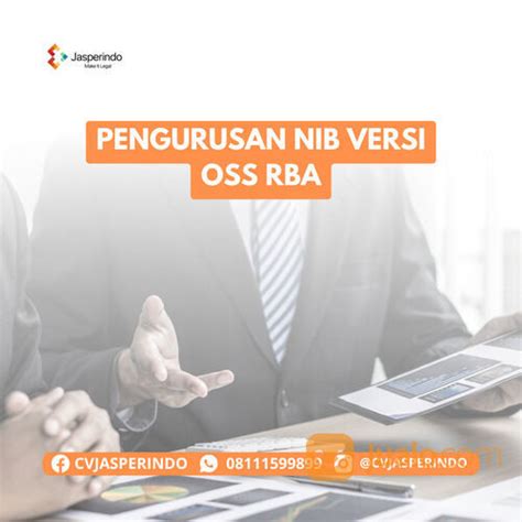Nib Versi Oss Rba Di Kota Tangerang Selatan Banten