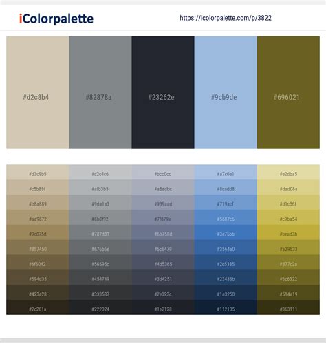 1 Latest Color Schemes With Oslo Gray And Himalaya Color Tone