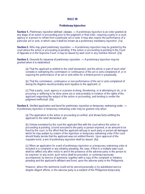 Preliminary Injunction Pdf Injunction Legal Procedure
