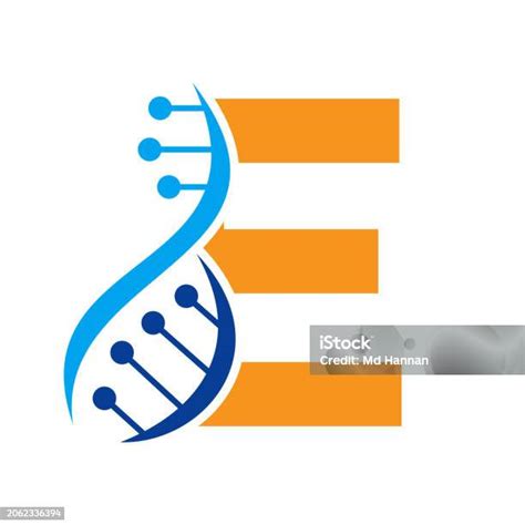 편지 E 벡터 템플릿에 초기 Dna 로고 의료 기호 0명에 대한 스톡 벡터 아트 및 기타 이미지 0명 Dna 개념
