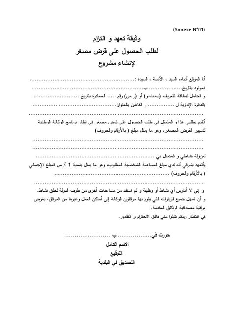 استمارة قرض 100 Pdf