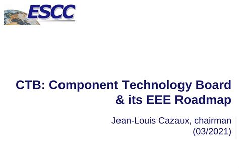 Pdf Ctb Component Technology Board And Its Eee Roadmap Dokumen Tips