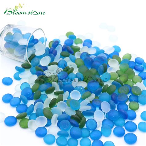 Decorative Vase Filler Small Flat Glass Marble Glass Gems Mini China