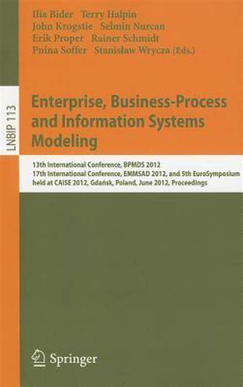 Lecture Notes In Business Information Processing Enterprise Business