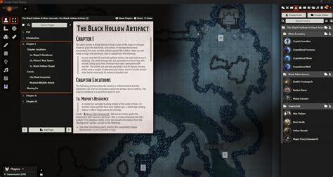 The Black Hollow Artifact Foundry VTT Module Lunch Break Heroes