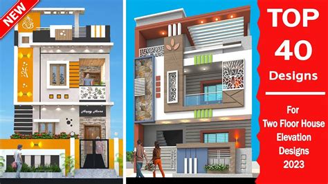Latest 40 Double Floor House Front Elevation Designs 2024