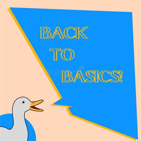 word writing text back to basics business concept for return simple