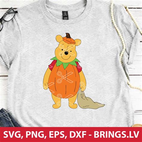 Winnie The Pooh Halloween Svg Cut File Png Dxf Eps