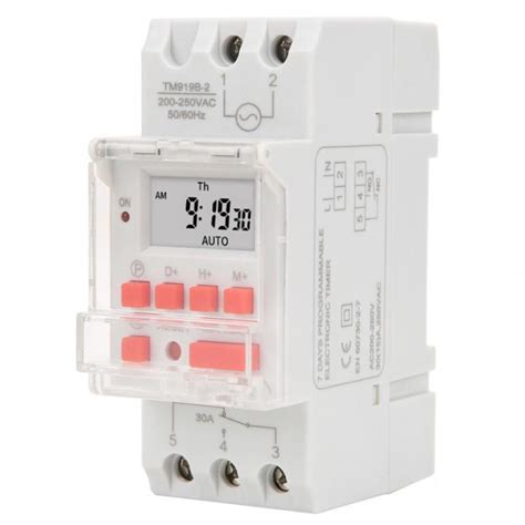 Timer Switch 7 Days Programmable Digital Industrial Time Switch Tm919b 2 With Countdown Time
